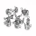 Resistant 304 Stainless Steel Bead Tips Calotte Ends Clamshell Knot ...