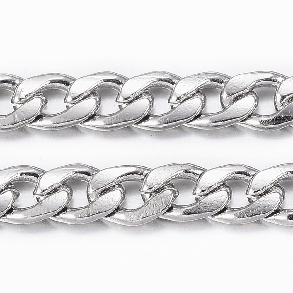 Tarnish Resistant 304 Stainless Steel Cuban Link Chains Curb Chains ...