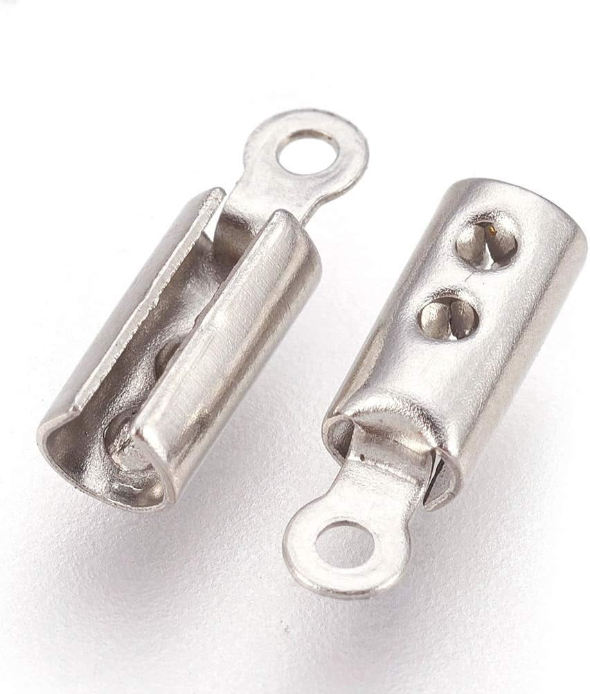 Tarnish Resistant 304 Stainless Steel Folding Crimp Ends Fold Over ...