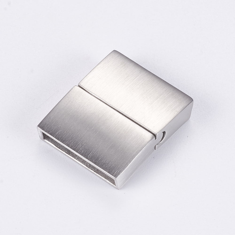 Tarnish Resistant 304 Stainless Steel Magnetic Clasps with Glue-in Ends ...