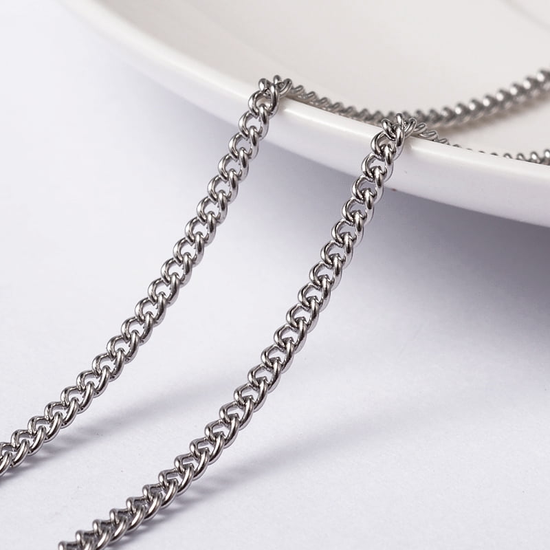 Tarnish Resistant 304 Stainless Steel Twisted Chains Curb Chains ...