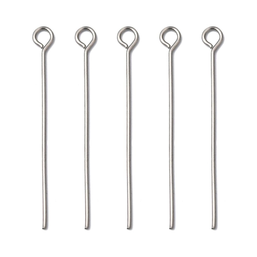 Tarnish Resistant 30MM Stainless Steel Eye Pins Metal Jewelry Fittings ...