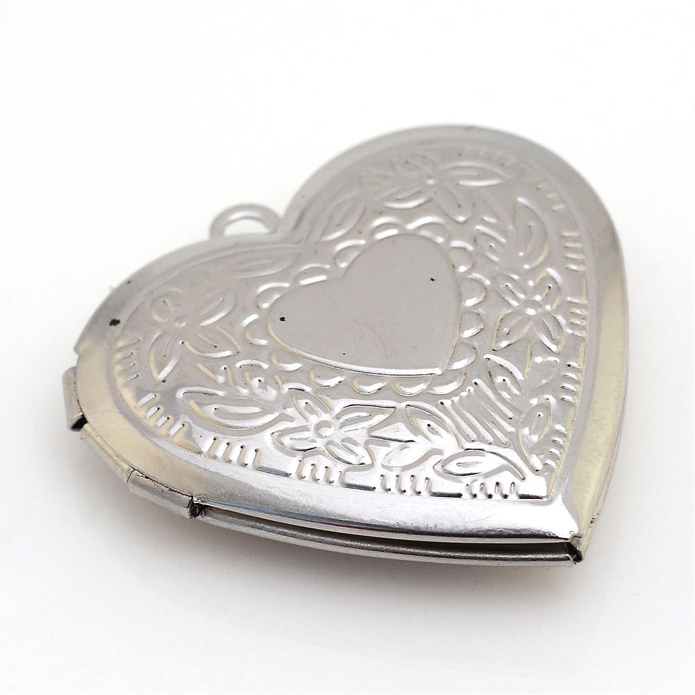 Tarnish Resistant 316 Stainless Steel Photo Locket Pendants Heart ...