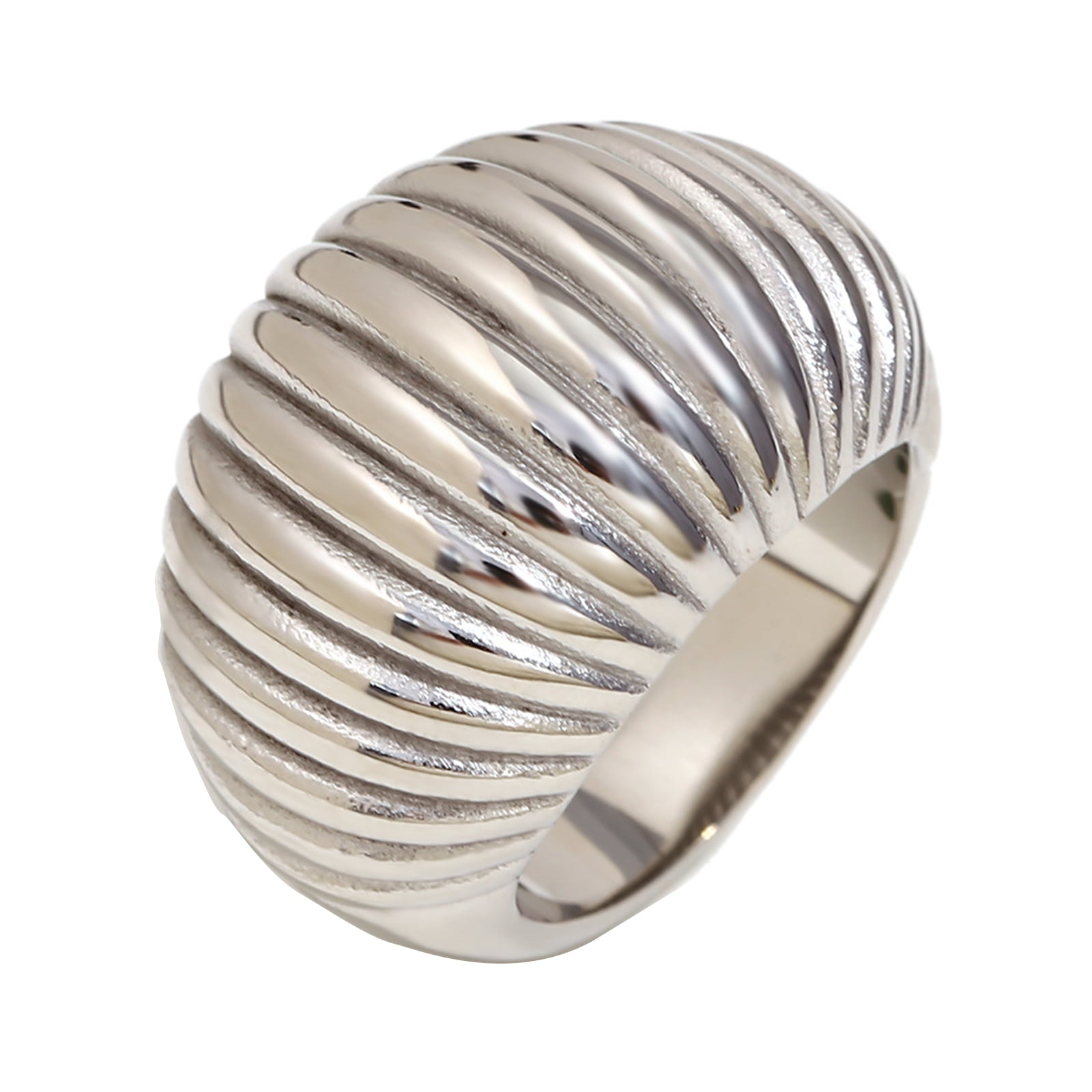 Tarnish Resistant Fat Bread Styles Rings Comfortable and Allergy ...