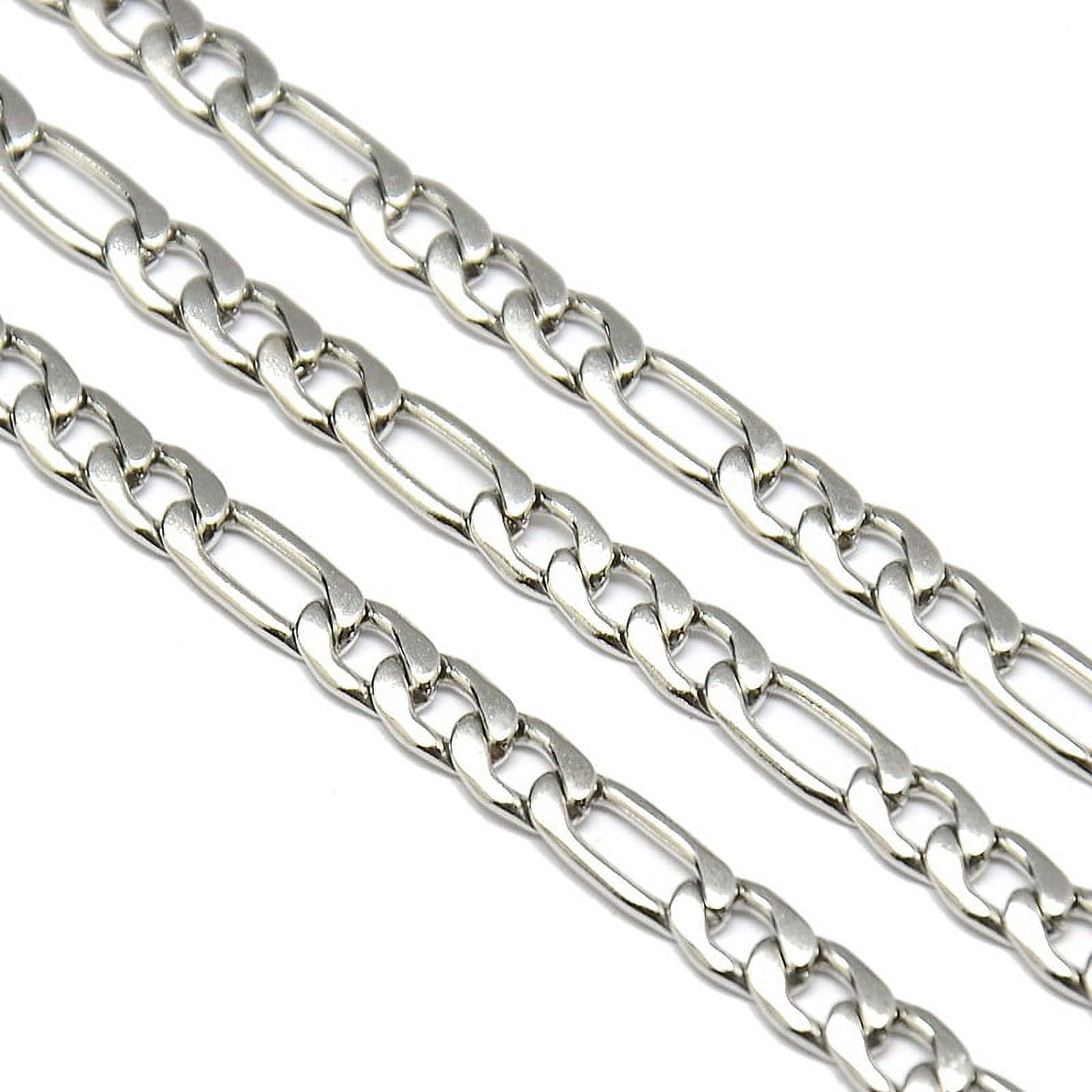 Tarnish Resistant Stainless Steel Figaro Chains Unwelded Stainless ...