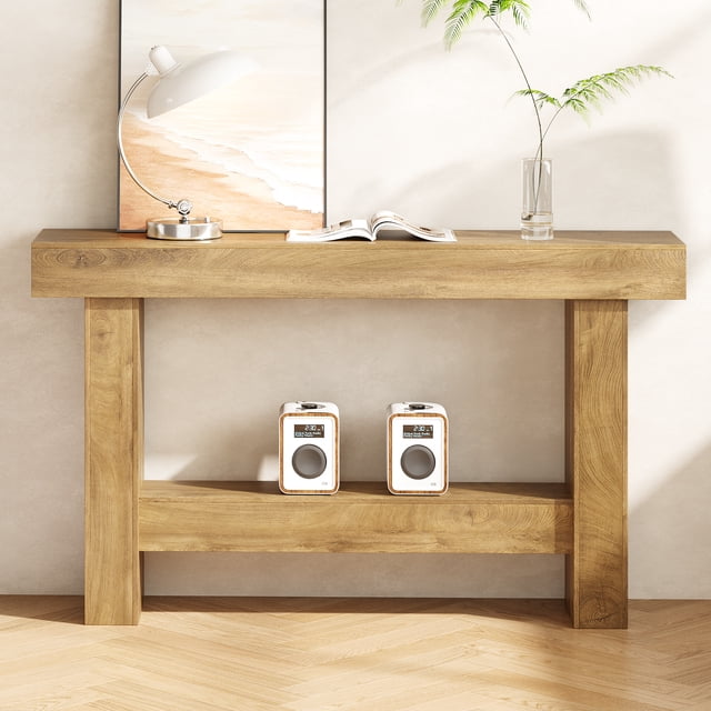 Tarnorci 54.33 Inch Long Console Table, Farmhouse Entryway Table for ...