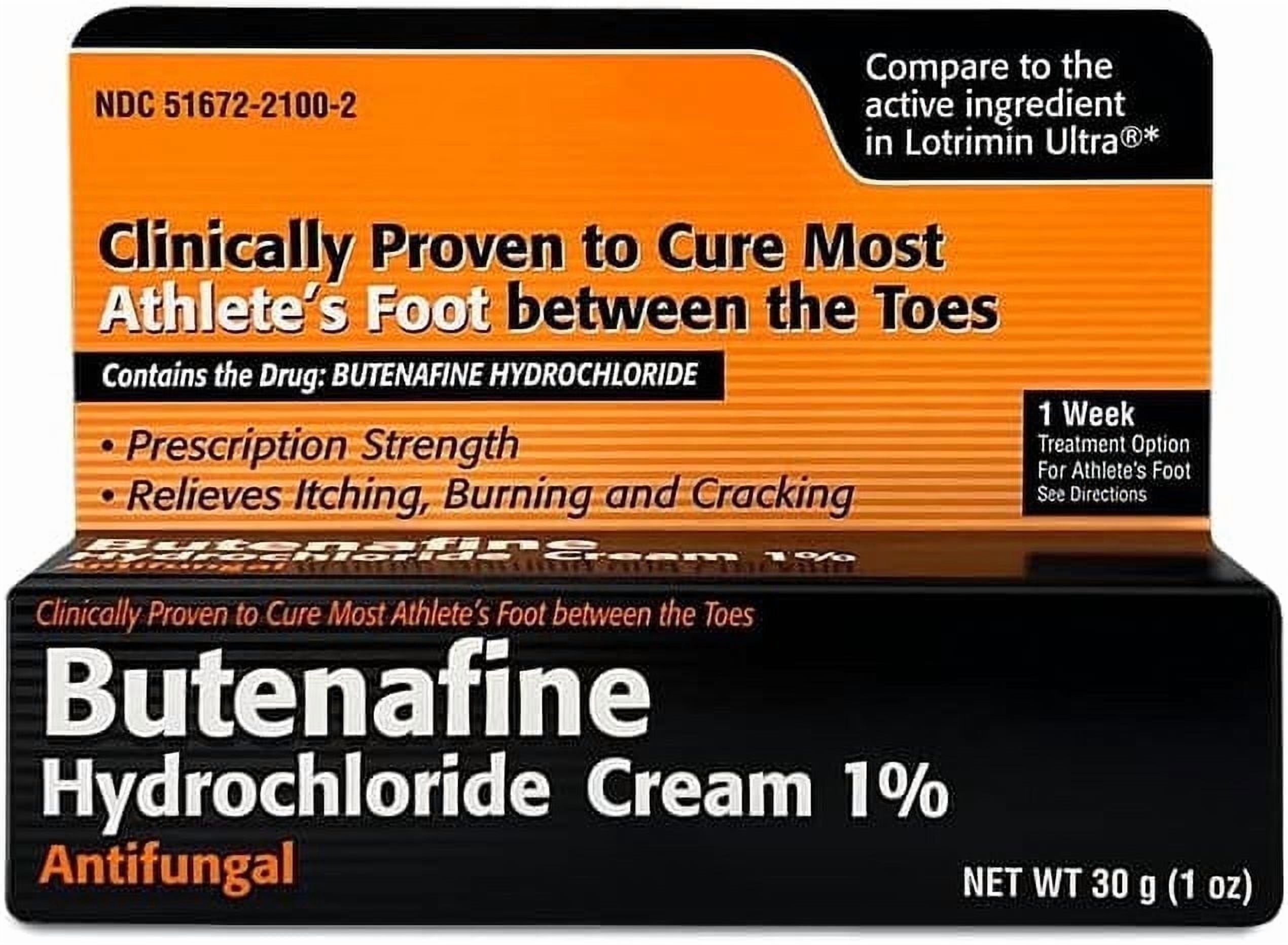 Butenafine Hydrochloride Antifungal Cream 1%, 1 Oz - Walmart.com