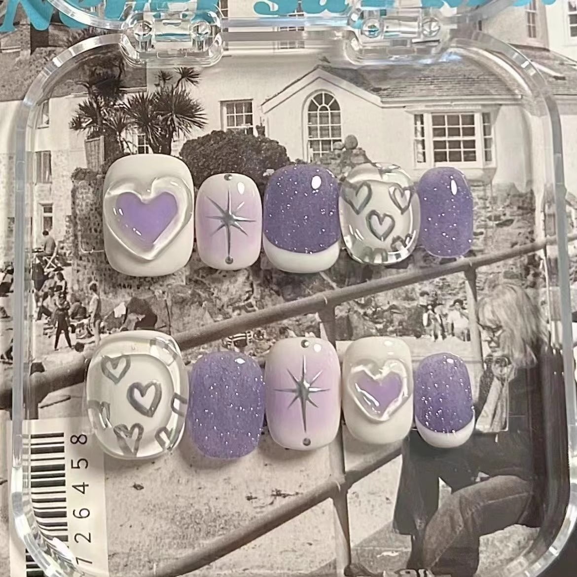 Taro Mud Bobo Pure Handmade Wearable Nails Gentle Purple Brightening ...