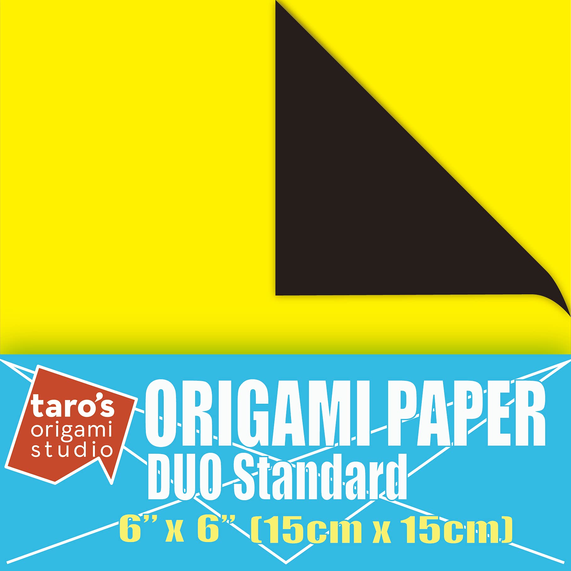 [Taro's Origami Studio] Duo TSF6 Black/Yellow (Diffrent Colors On Each Side) Double Sided ...