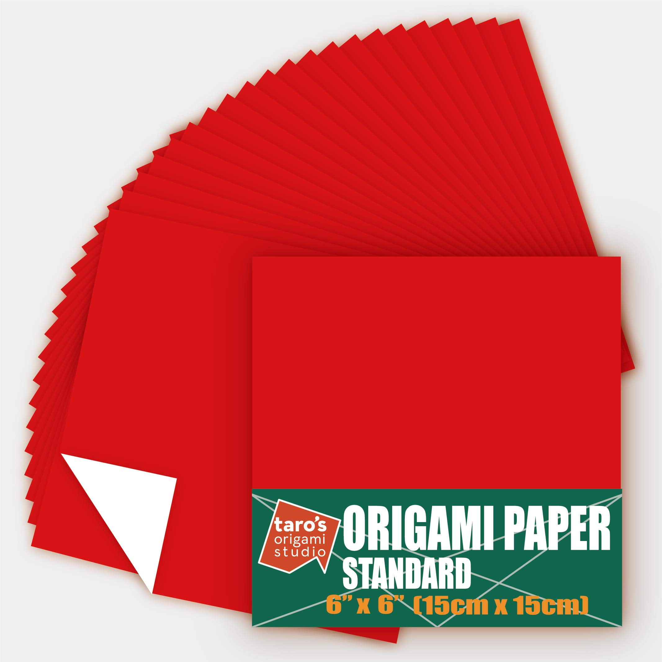 [Taro's Origami Studio] Standard OIF8 6 Inch One Sided Single Colors ...