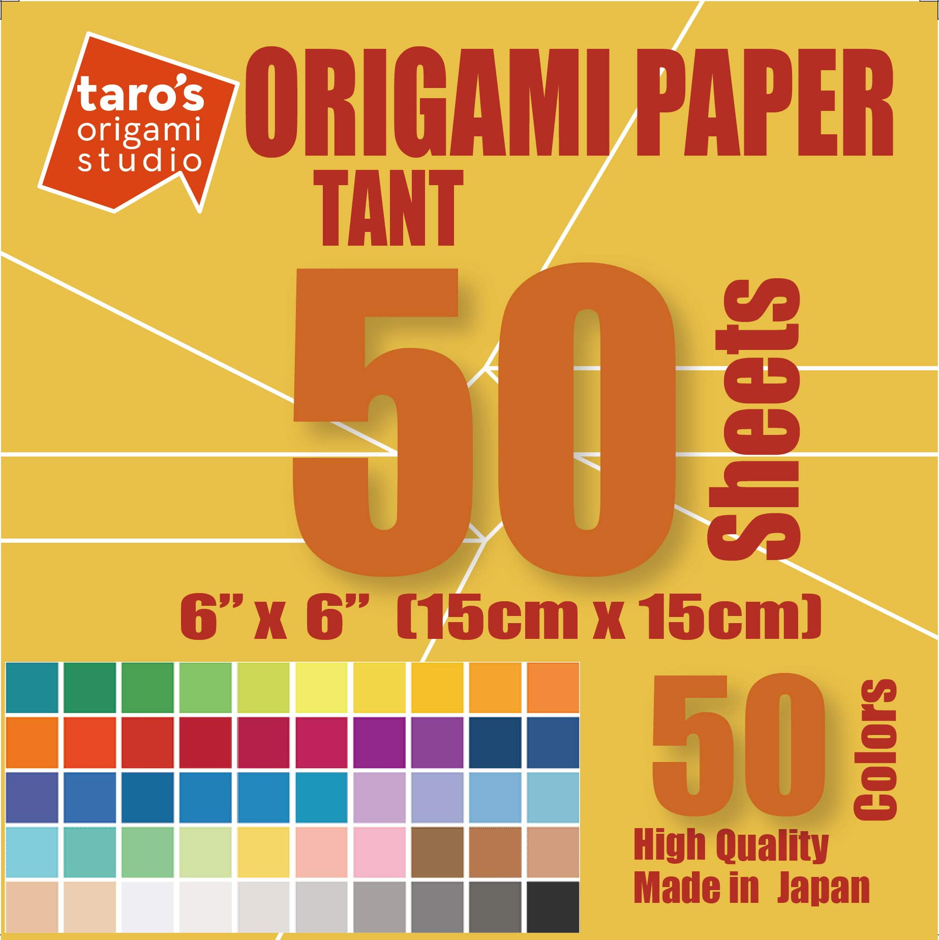 [Taro's Origami Studio] TANT STF9 Standard 6 Inch Double Sided 50 ...