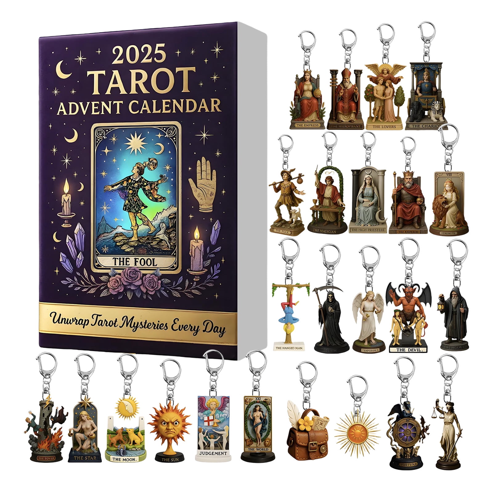 Tarot Advent Calendar 2025 Includes 24 Days Collectible Ornaments ...