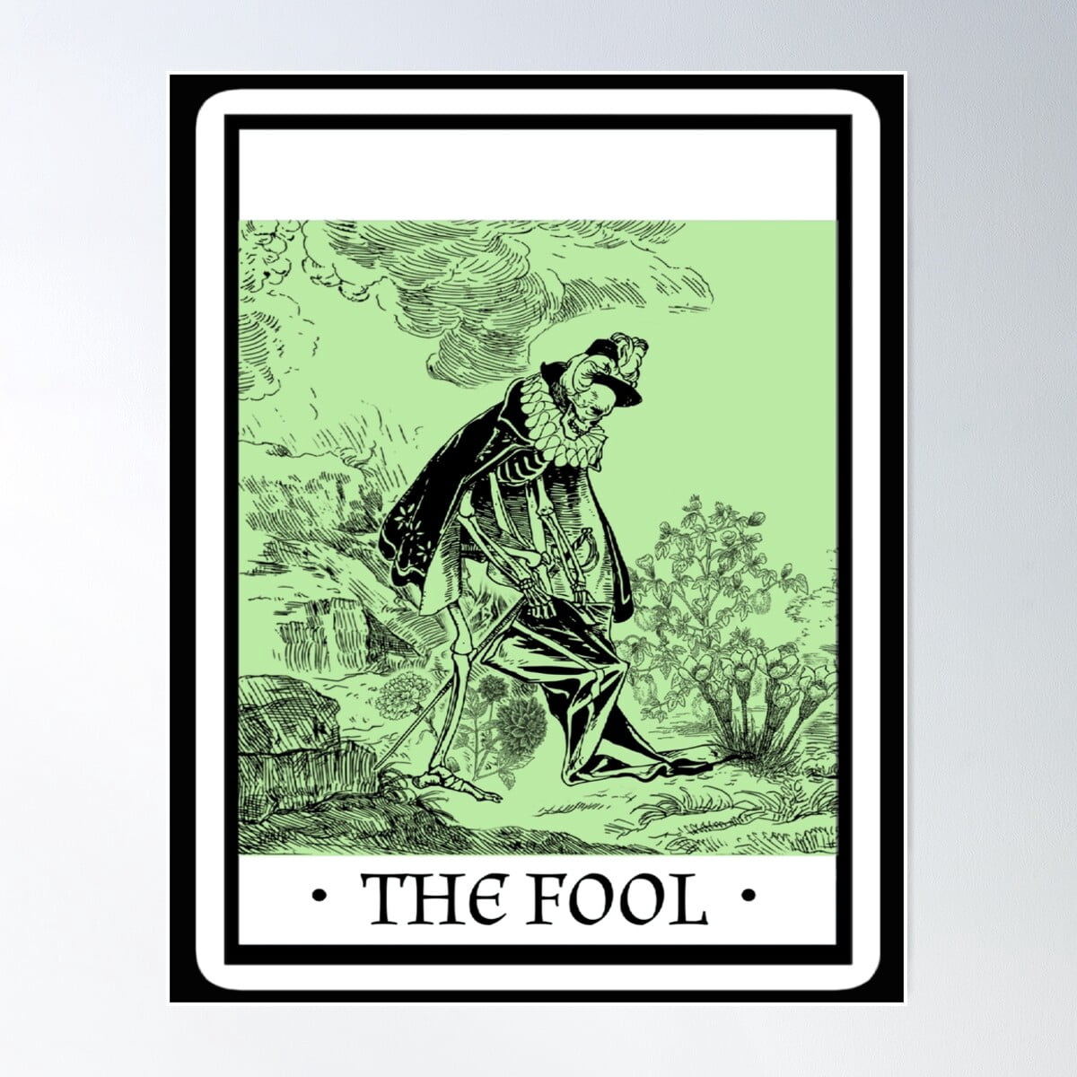Tarot Arcane 22 - "The Fool" Poster Wall Art, Modern Wall Decor For ...