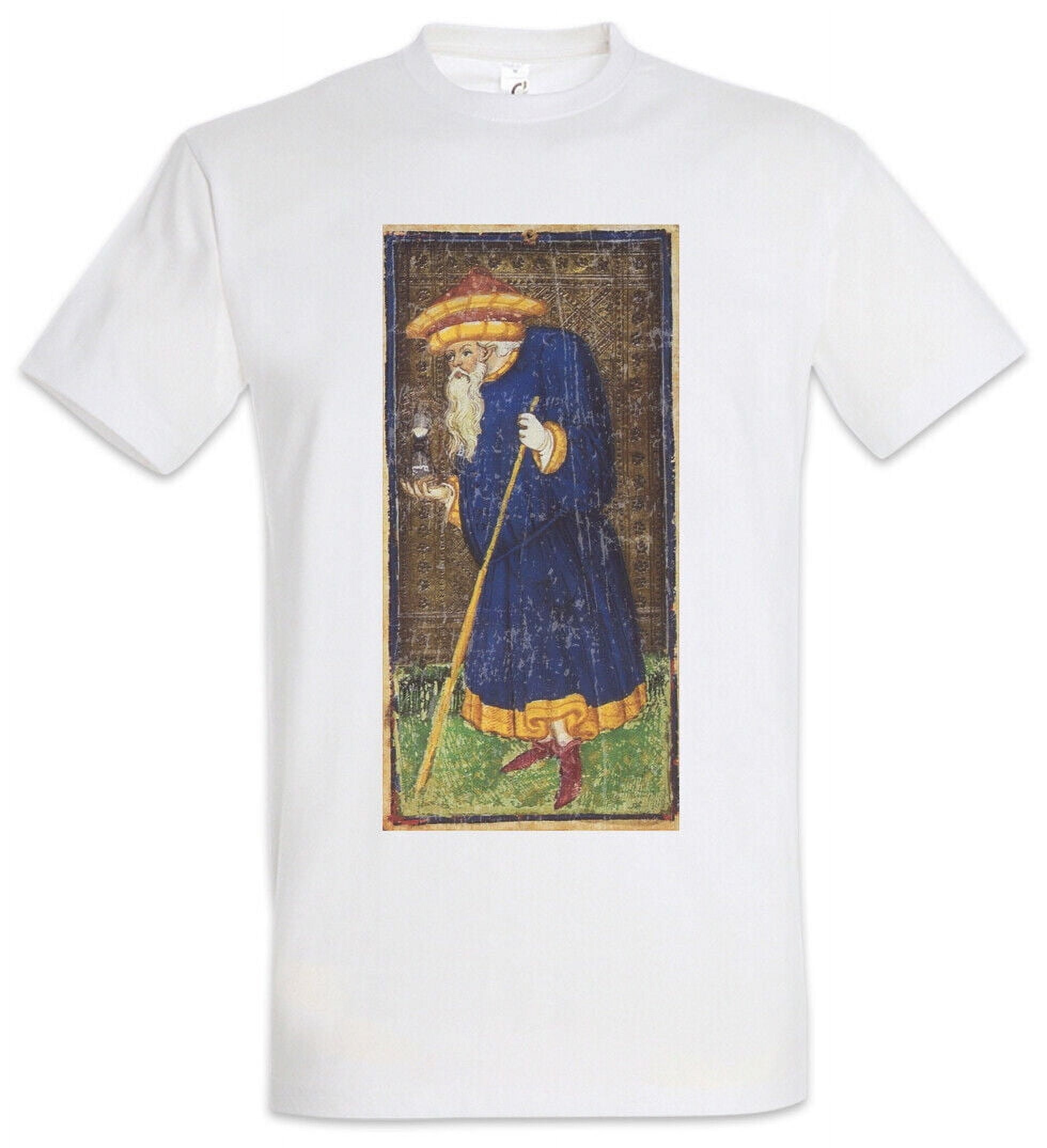 Tarot Arcanum Hermit T-Shirt Card Symbol Sign Logo Der Einsiedler Karte ...