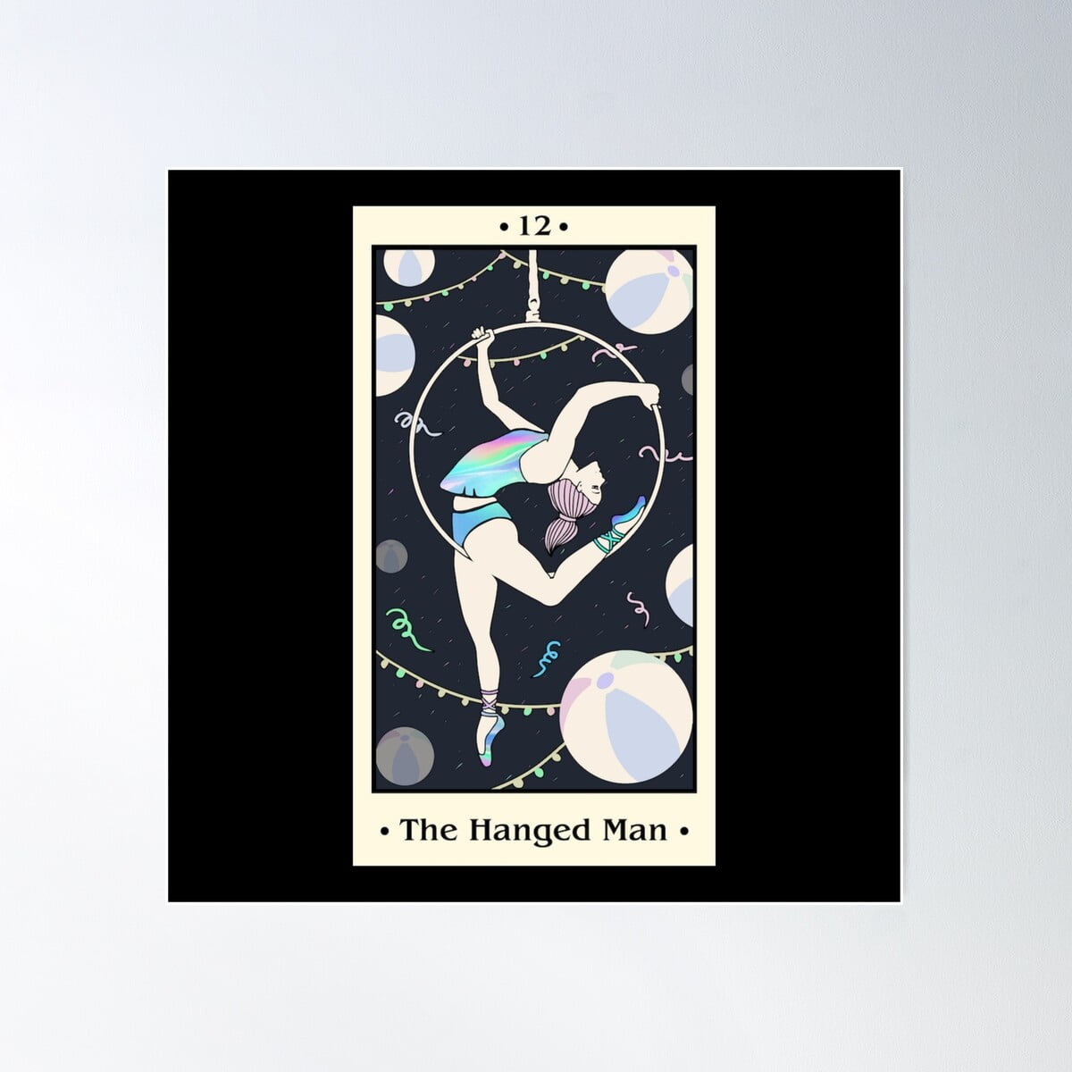Tarot Card - 12 The Hanged Man Poster Wall Art, Modern Wall Decor For ...