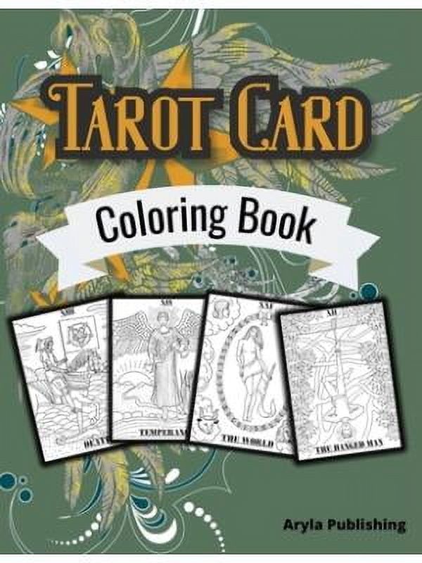 Tarot Card Coloring Book : Adult Teen Colouring Page Fun Stress Relief ...