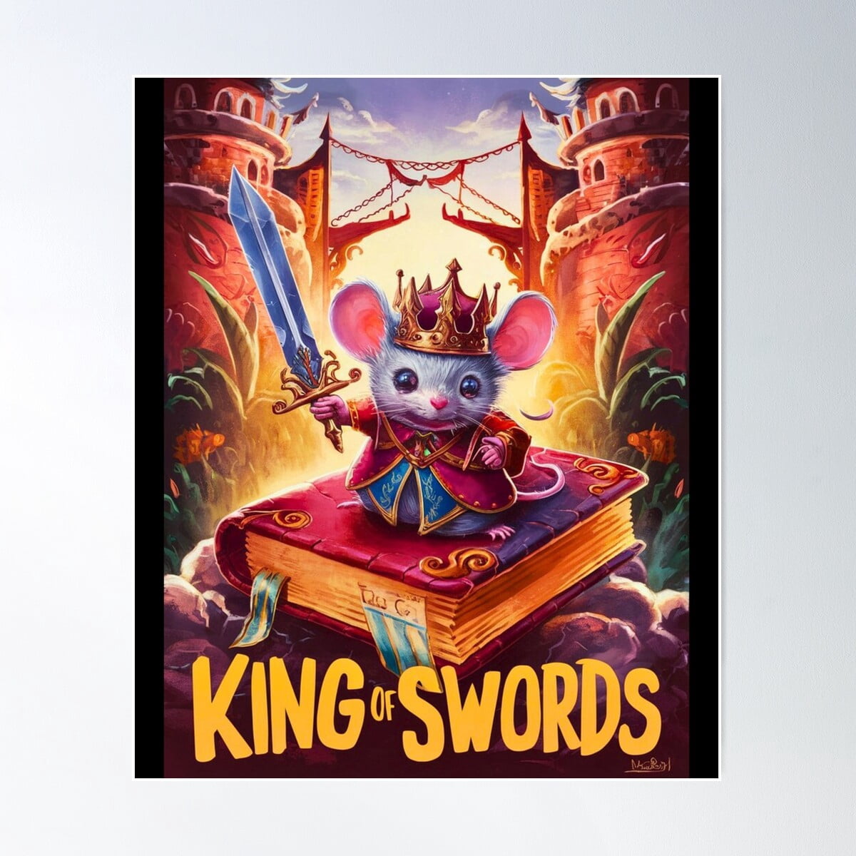Tarot Card - King Of Swords. Mouse Theme, Mouse Lover, Cute Mouse ...