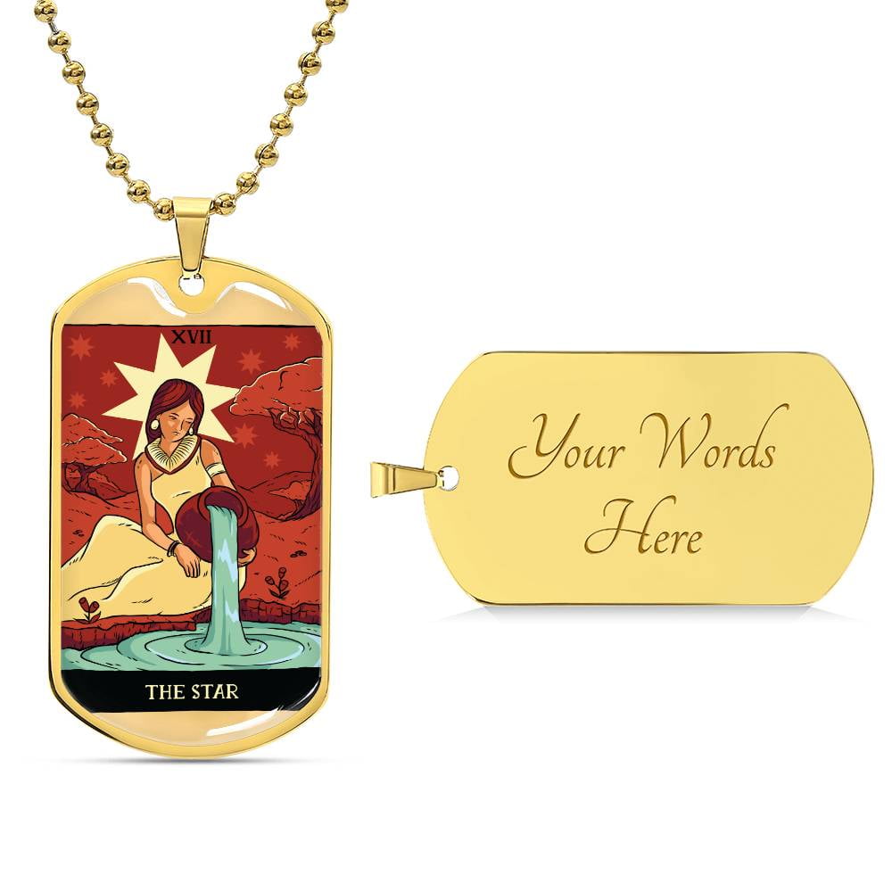 Tarot Card Necklace. Silver or Gold. For Wiccans, Astrology, Zodiac ...