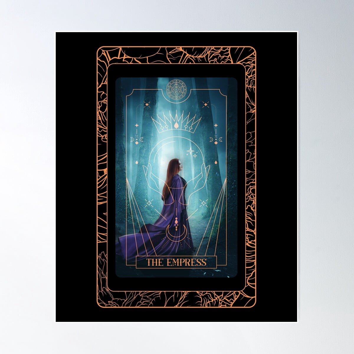 Tarot Card The Empress Misterious Magic Witch Poster Wall Art, Modern ...