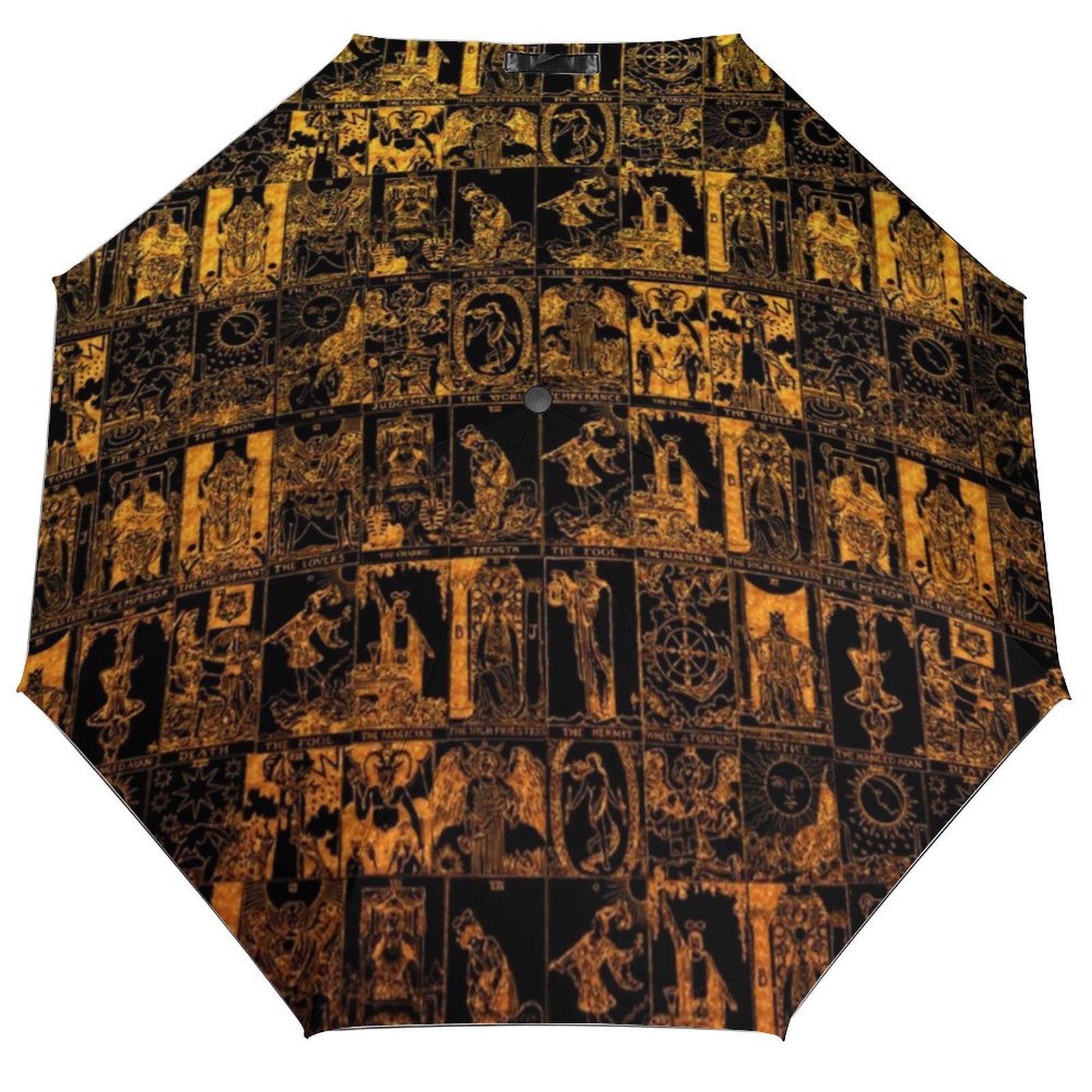 Tarot Cards 3 Fold Automatic Umbrella Major Minor Arcana Carbon Fiber ...