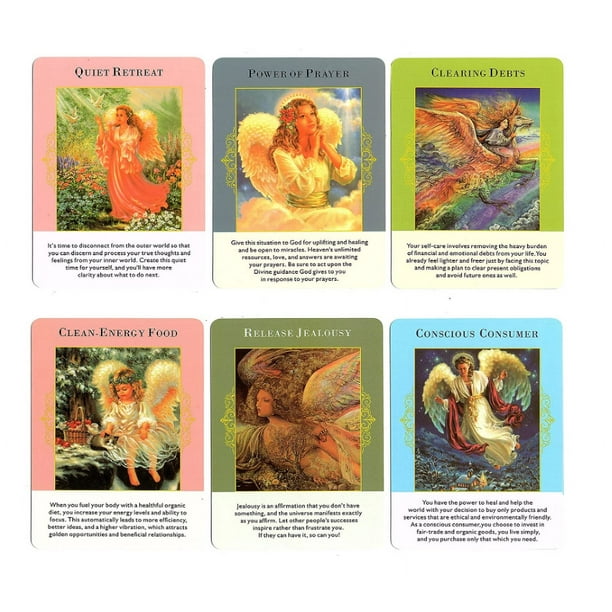 Tarot Cards Angel Oracle Cards with Guidebook ,Abundance Oracle Cards ...