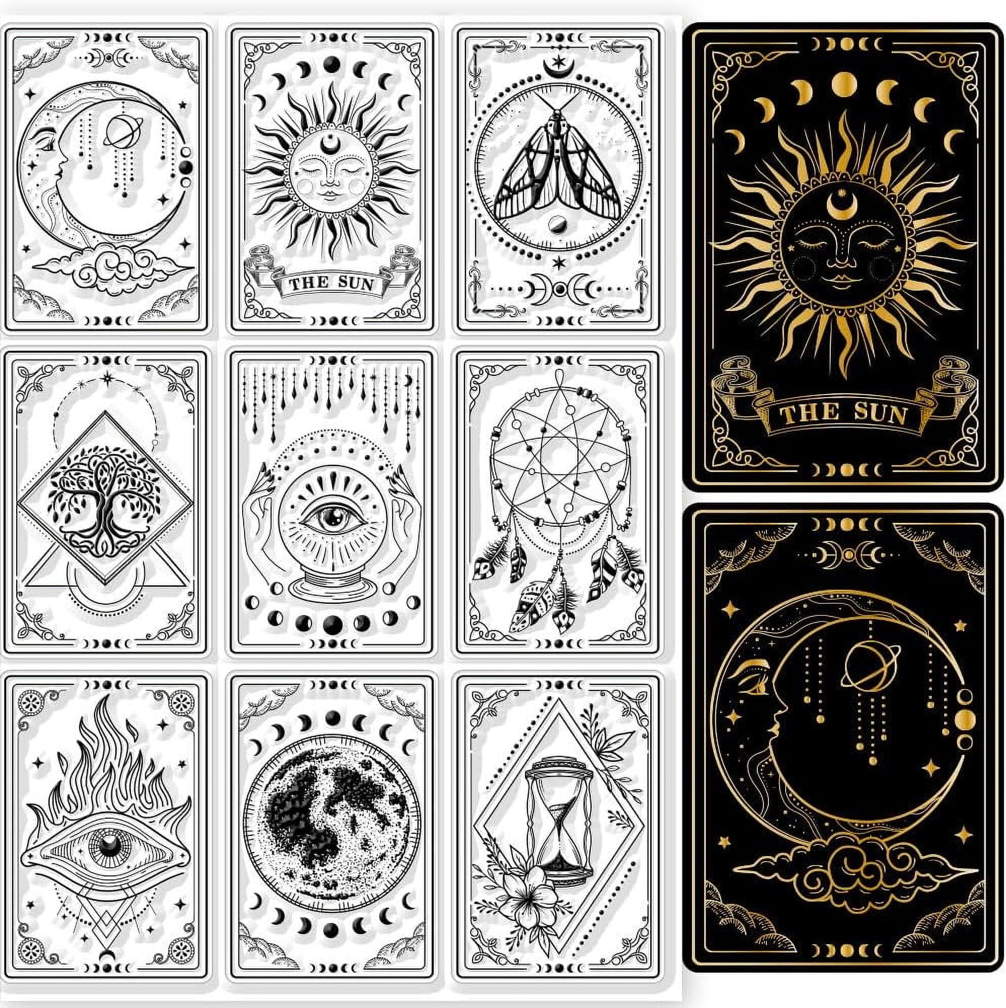 Tarot Cards Clear Stamps for Cards Making Divination Card Silicone ...