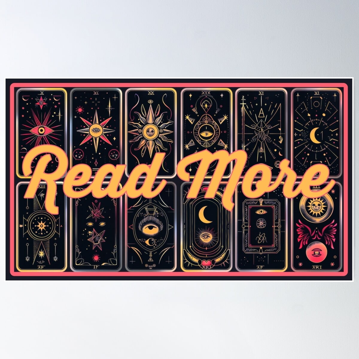Tarot Cards Read More Poster Wall Art, Modern Wall Decor For Living ...