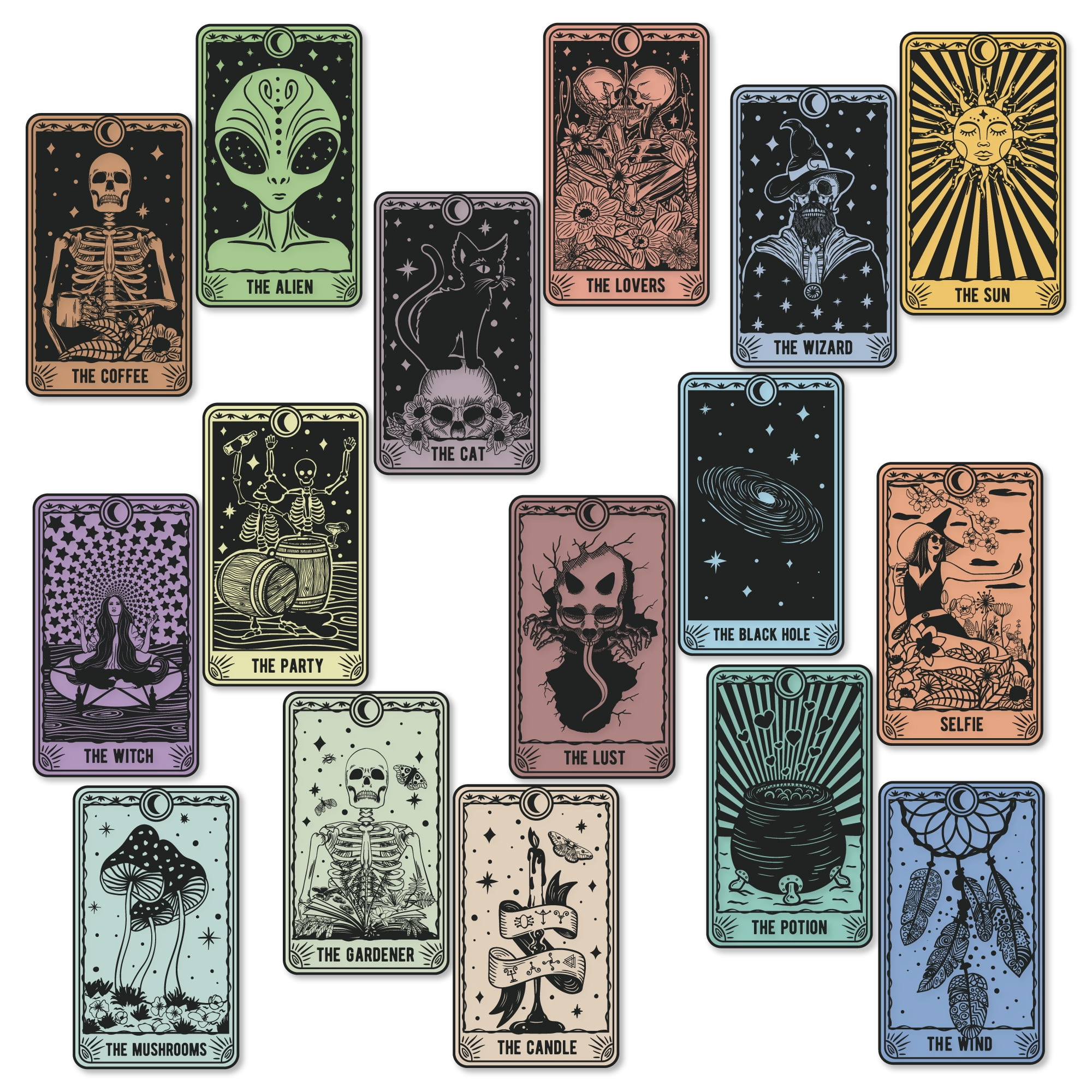 Tarot Cards Sticker Extra Large Stickers for Adults Funny Adhesives ...