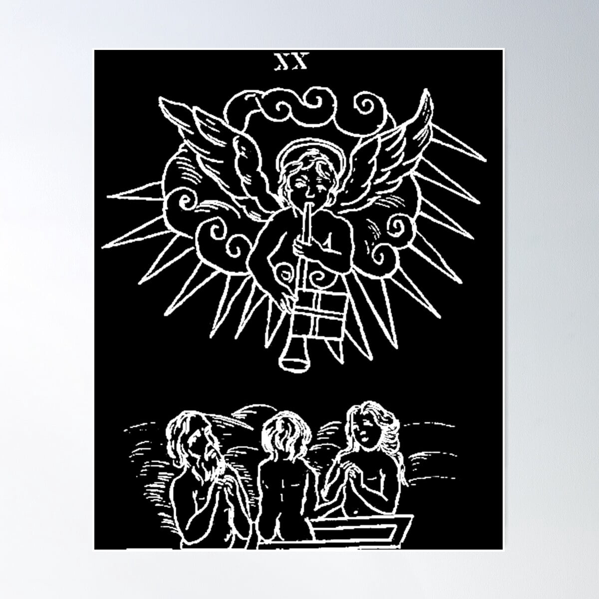 Tarot Judgment 20 Poster Wall Art, Modern Wall Decor For Living Room ...