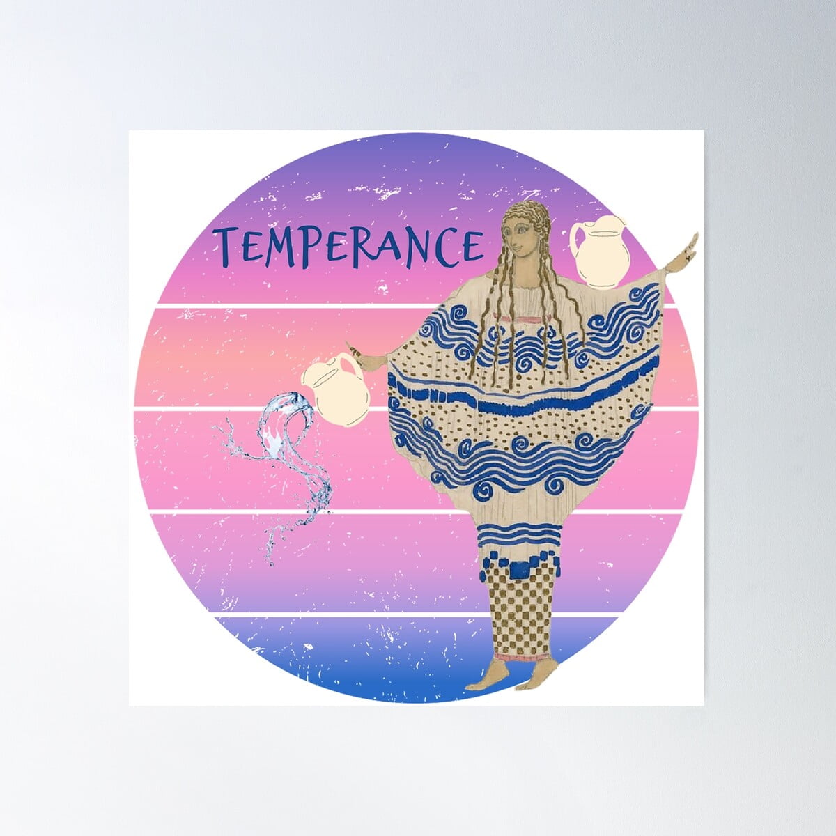 Tarot Major Arcana Series: Temperance Poster Wall Art, Modern Wall Decor For Living Room Bedroom ...