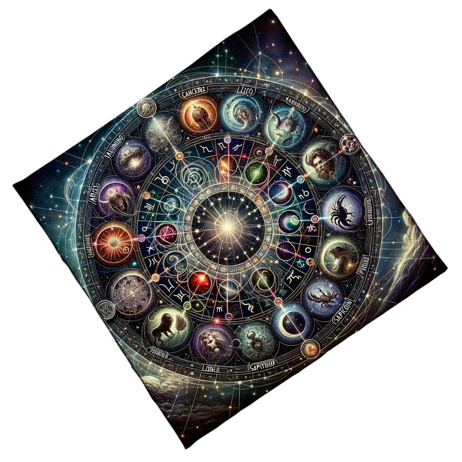 Tarot Table Cover, Reusable Spiritual Ceremony Mat with Enchanting ...