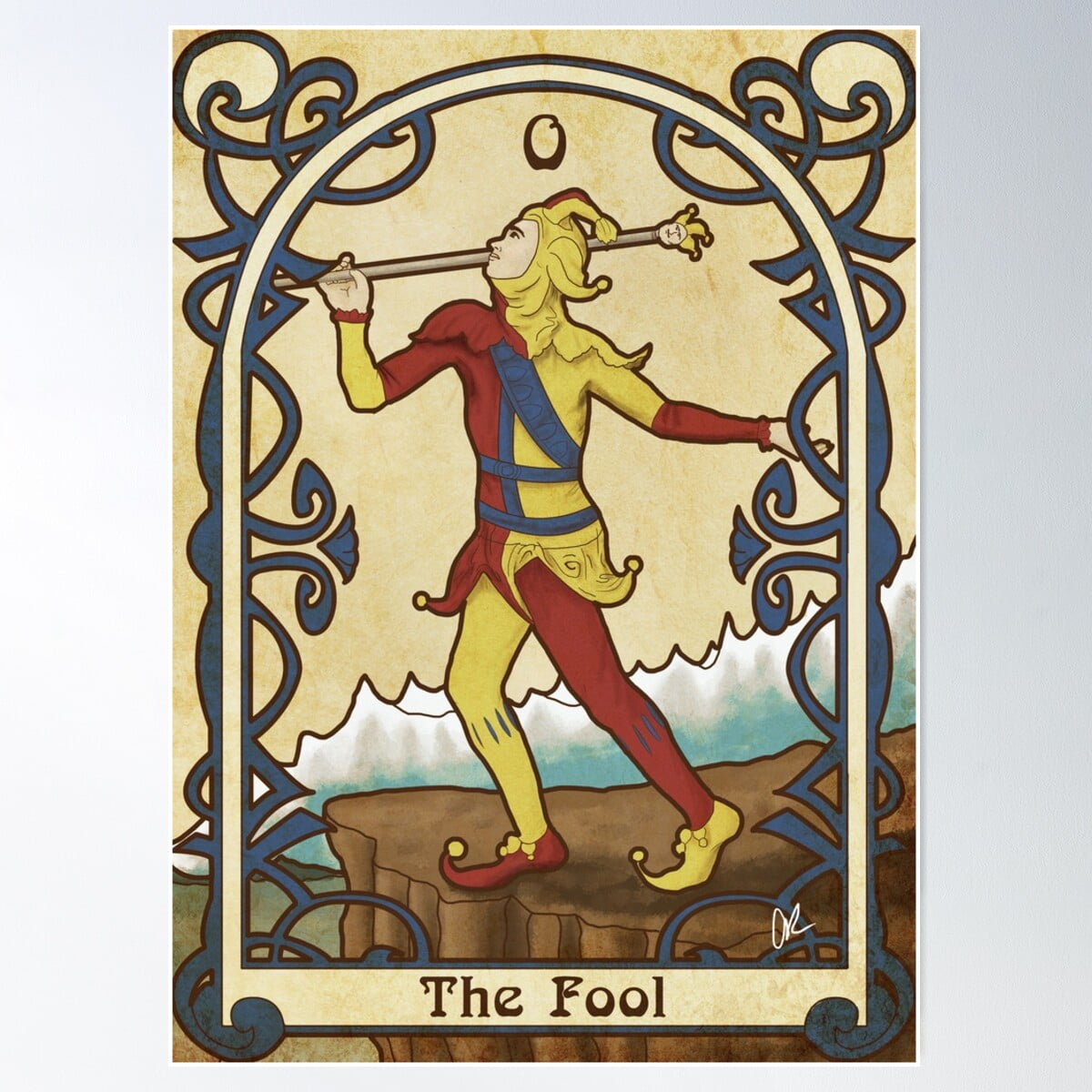Tarot - The Fool Poster Wall Art, Modern Wall Decor For Living Room ...