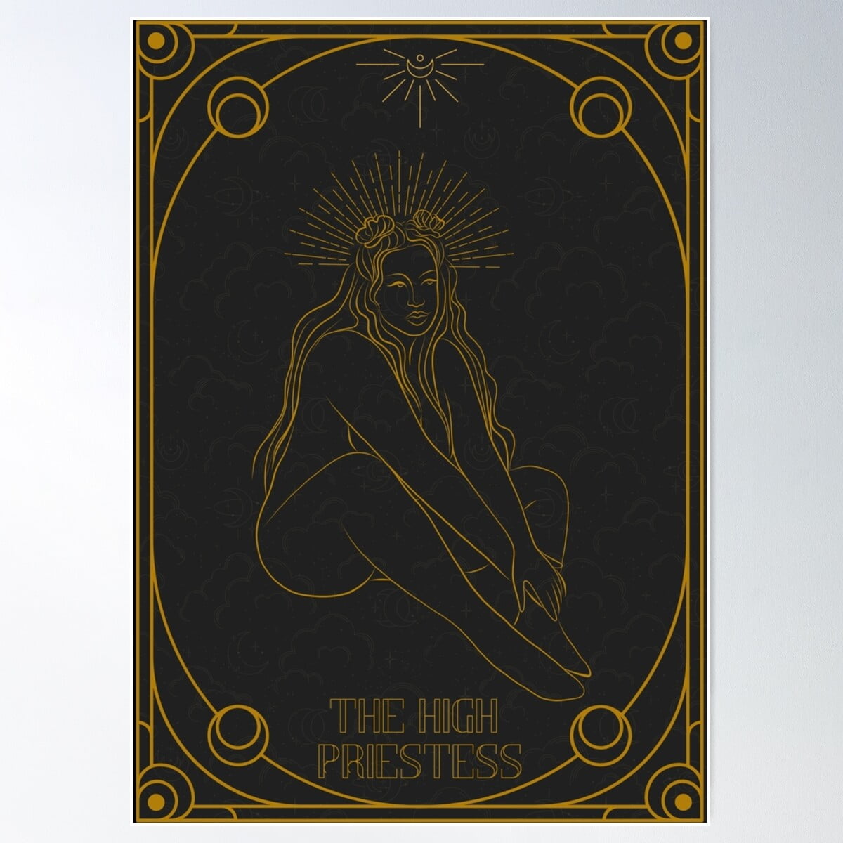 Tarot - The High Priestess Poster Wall Art, Modern Wall Decor For ...