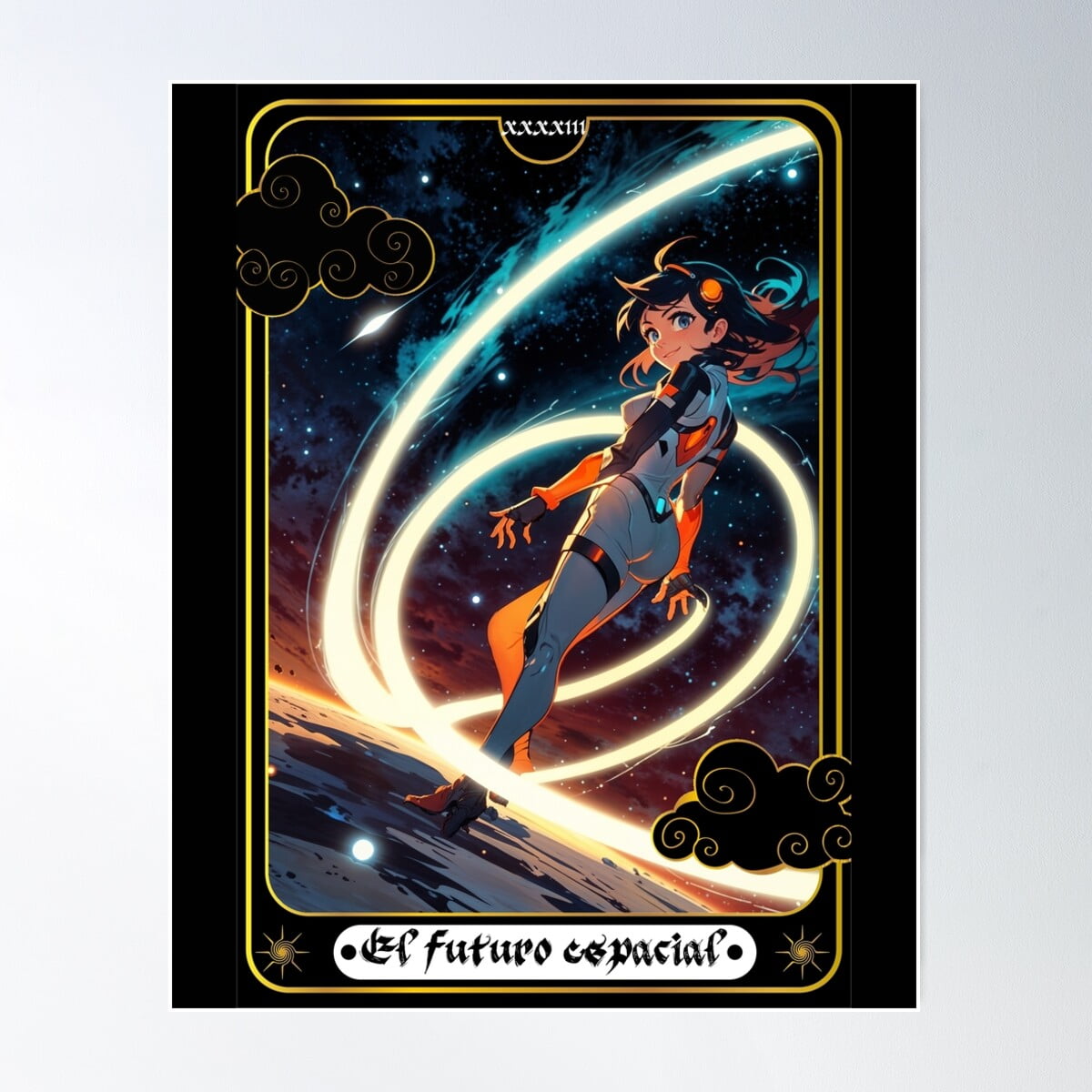 Tarot - The Spatial Future Poster Wall Art, Modern Wall Decor For ...