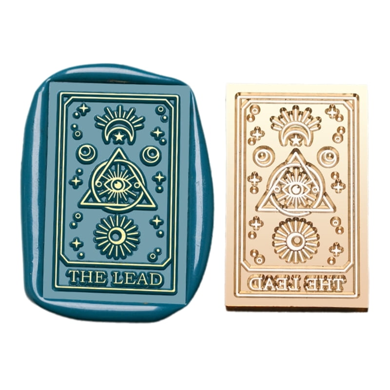 Tarot Themed Seal Stamp Head Rectangular Sealing Stamp Vintage Embossed ...