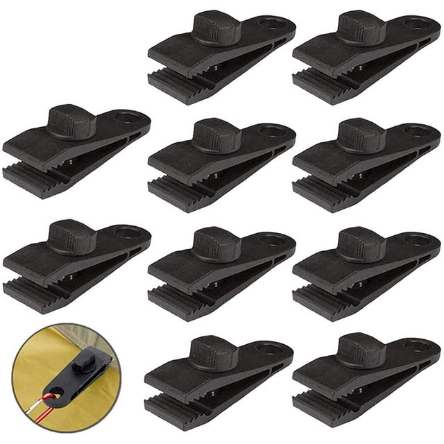 Tarp Clips, Heavy Duty Lock Grip, Clamps Withstand 60mph Strong Wind ...