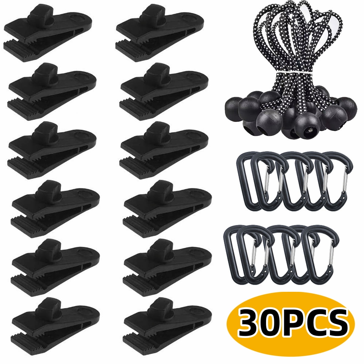 Tarp Clips for Camping Tent Accessories Tarp Clips Lock Grip Heavy Duty ...