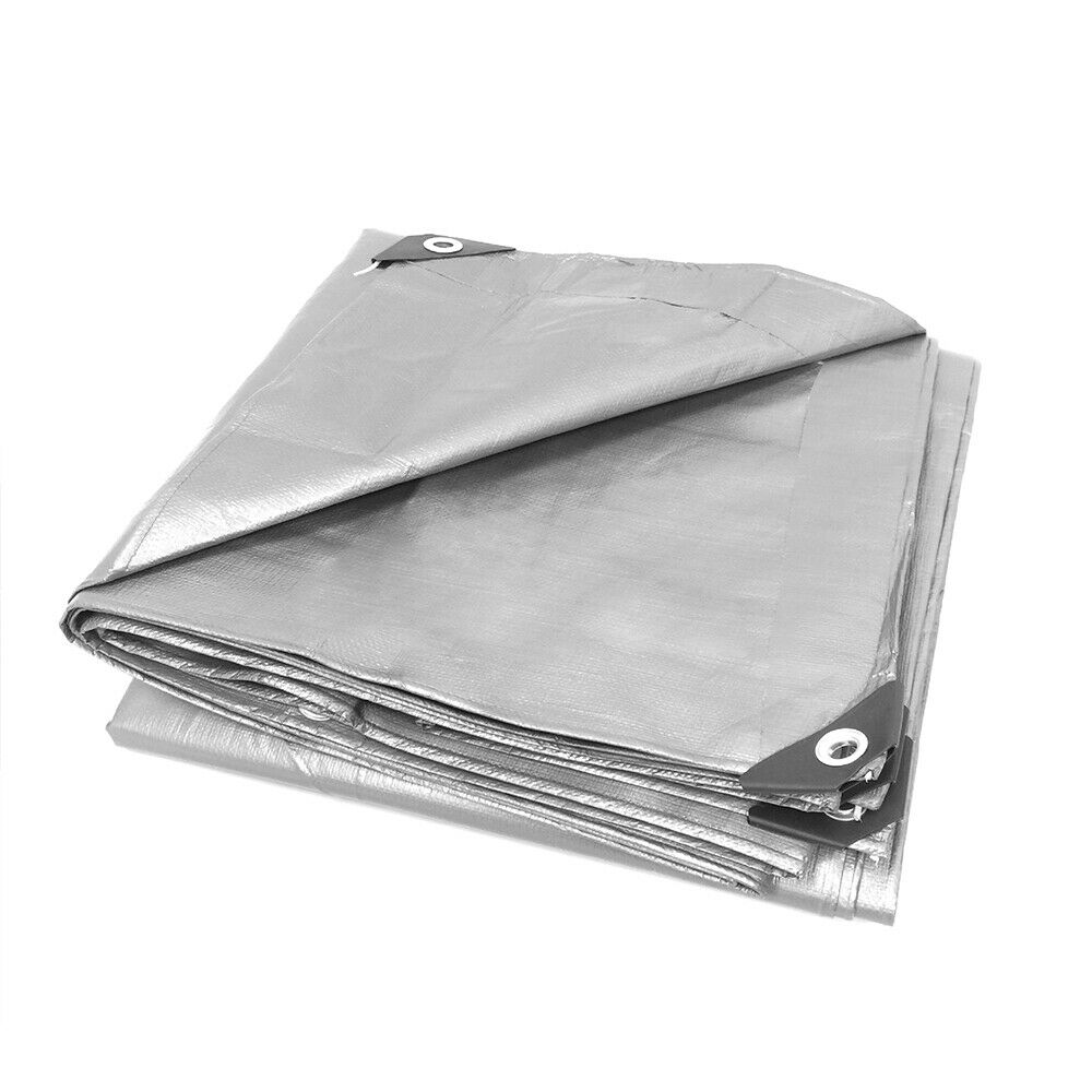 Tarp Cover Tarpaulin Heavy Duty Waterproof Canopy Tent Boat Awning RV ...