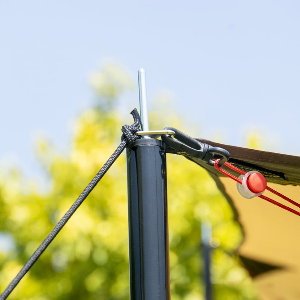 Tarp Pole,Poles 4 Canopy Poles Iron Tarp Buzhi Tent Poles Iron ...