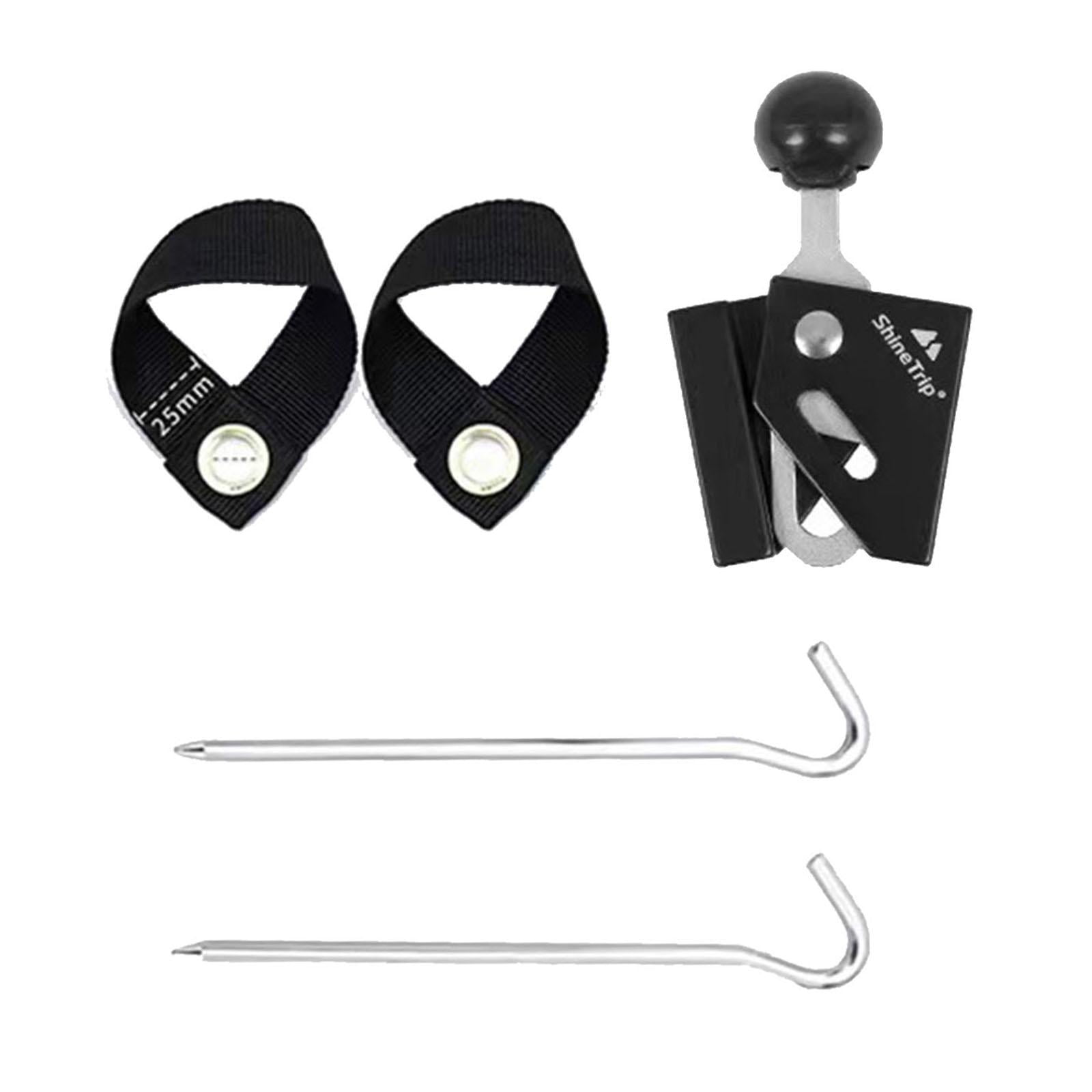 Tarp Pole Tip Cover Tarpaulin Rod Holder Camping Tent Support Aluminum ...