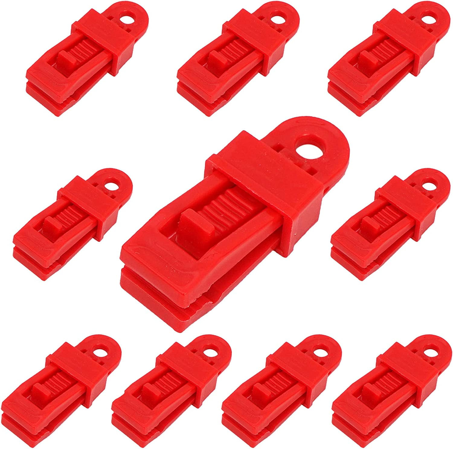 Tarp Tent Clip Plastic 20 Pieces Multi-purpose Plastic Tent Tarp Clips ...