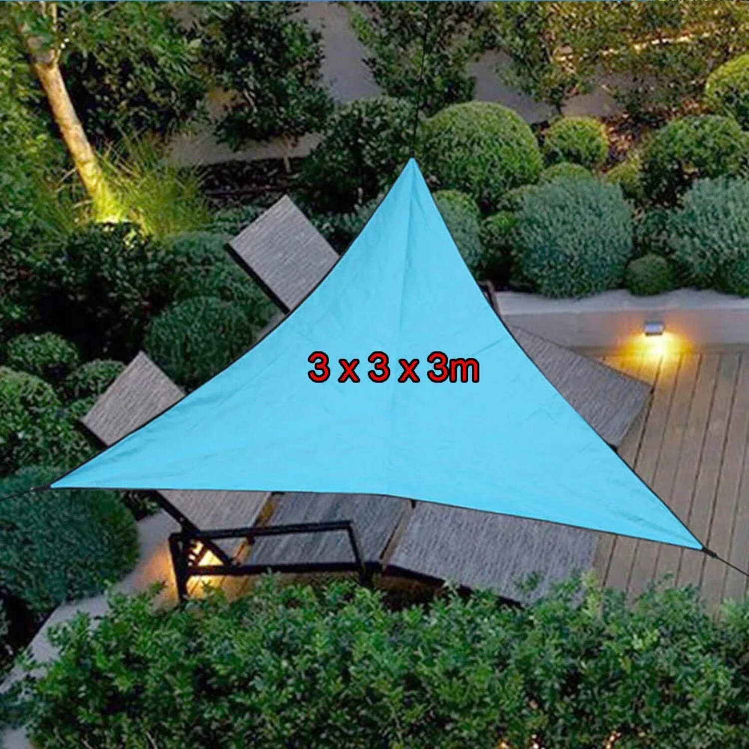 Tarp Tent Triangle Sun Shelter Beach Shade Sail Ultralight Waterproof ...