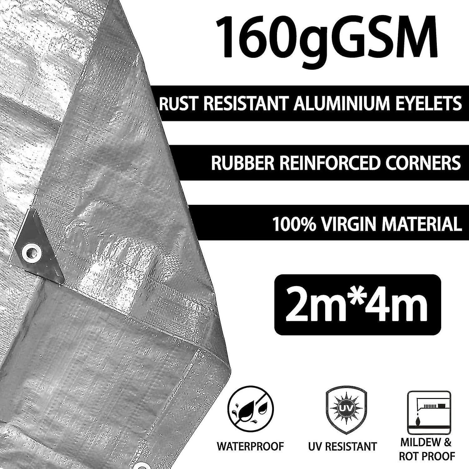 Tarpaulin Heavy Duty (2x4m 160g m)waterproof Tarp Sheet - Walmart.com