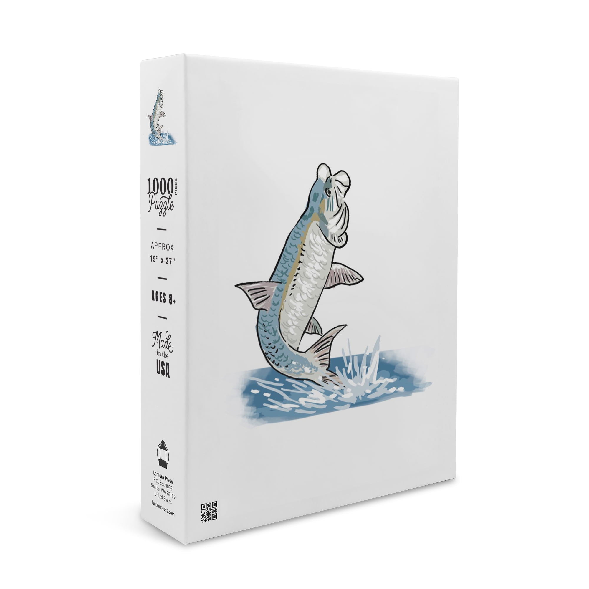 Tarpon, Icon (1000 Piece Puzzle, Size 19x27, Challenging Jigsaw Puzzle ...