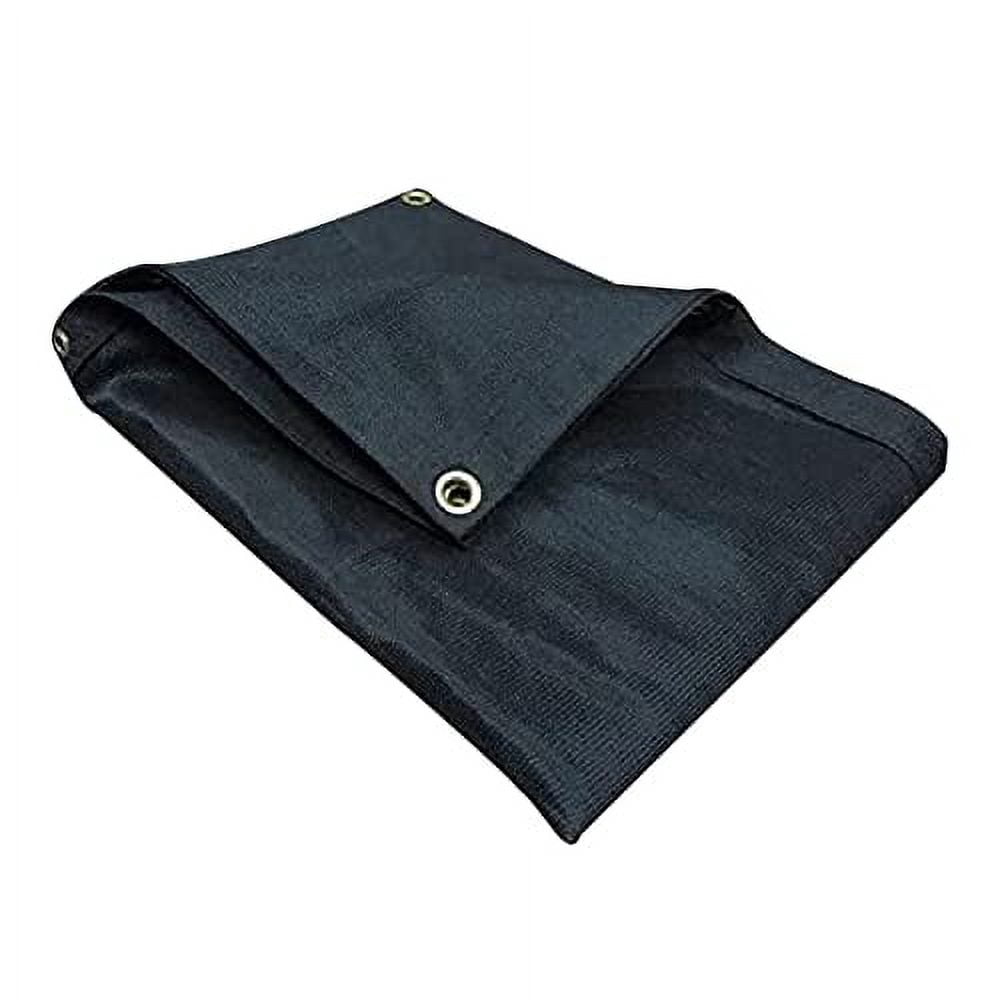 Tarps Now 70% Shade Mesh Tarps Cover with Brass Grommets- Black, 6' x 8 ...