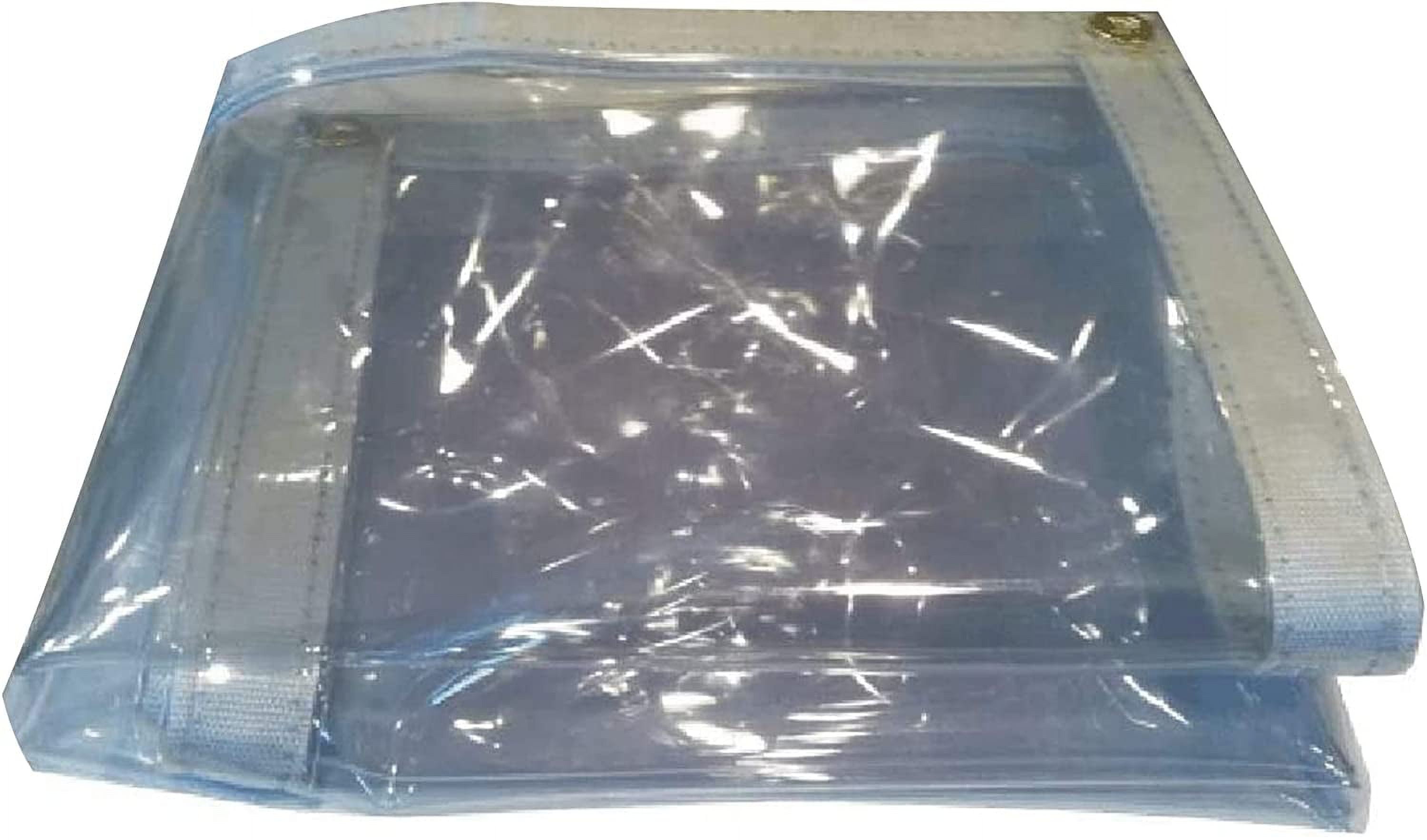 Tarps Now Marine Grade Clear Vinyl Tarp, (10' x 15') with Brass ...