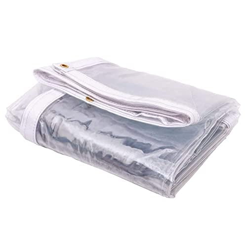 Tarps Now Marine Grade Clear Vinyl Tarp, (10' x 20') with Brass ...