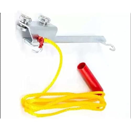 Tarps Now Roller Track Trolley with Overlap, Pull Rope, Wheels, and ...