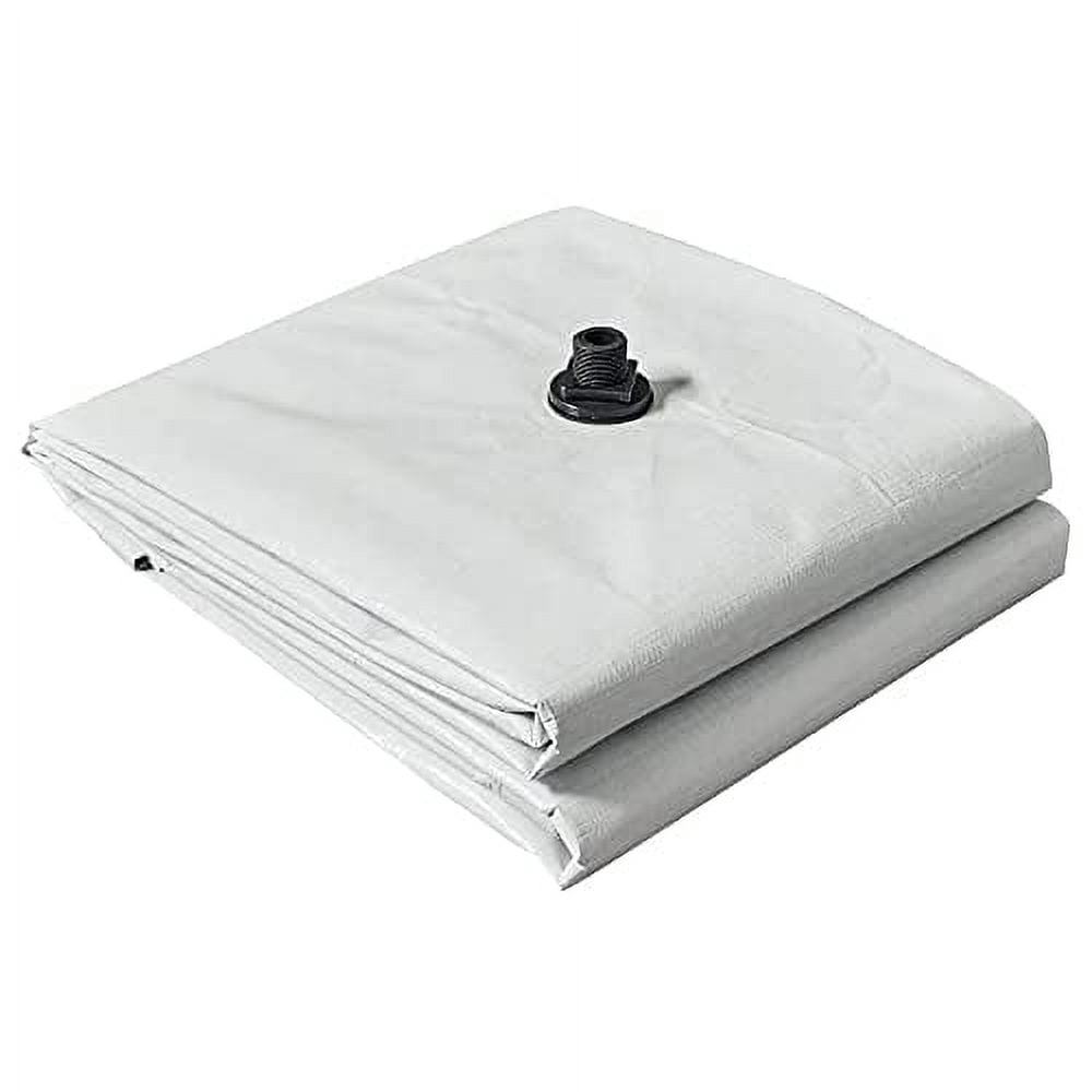 Tarps Now Roof Leak Diverter Kit, 12 Mil Waterproof Tarp, White (10' x ...