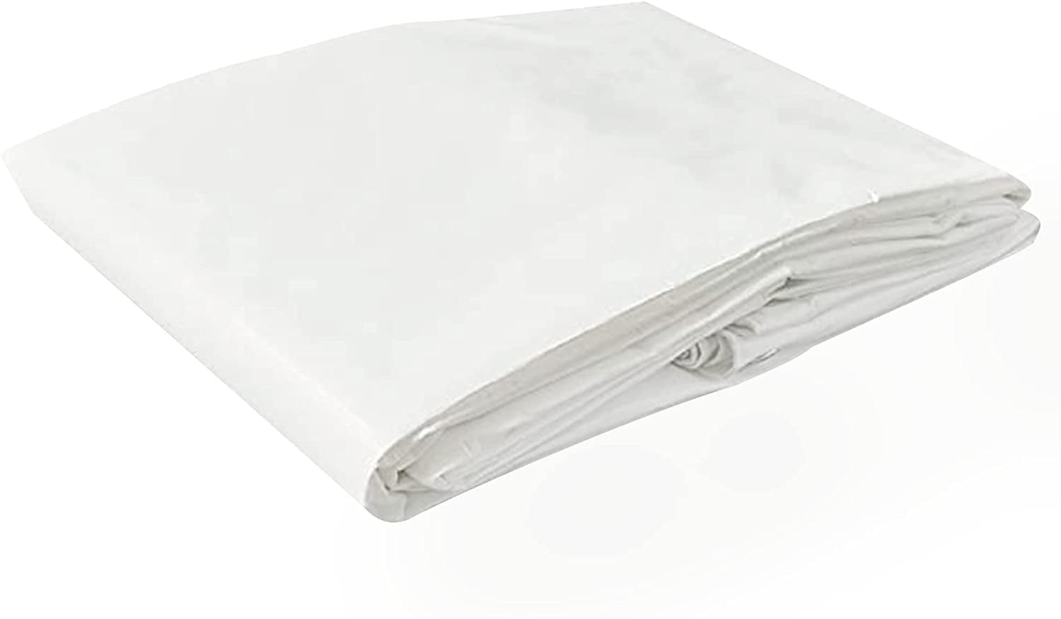 Tarps Now Waterproof Poly Tarps, 12 Mil Heavy Duty Tarp - White (50’x50 ...